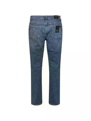 7 For All Mankind Faded Slim-fit Jeans