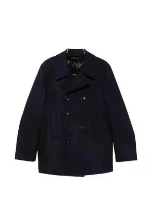 TOM FORD Double-breasted Peacoat - Blue