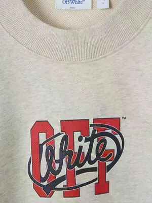 Off-White Logo-print Crew-neck Sweater