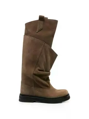 Attico Robin Passeggiata Leather Boots - Brown