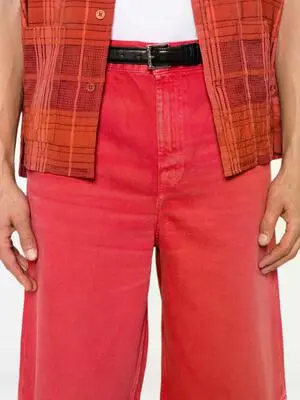 7 For All Mankind Buttoned Denim Shorts