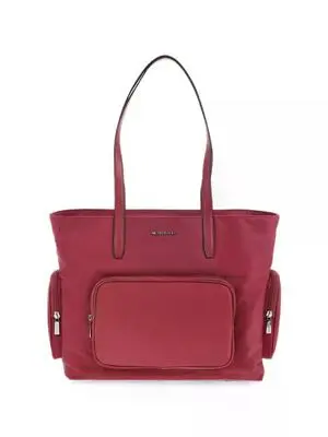 Michael Kors Logo-plaque Zip-pocket Tote Bag - Red