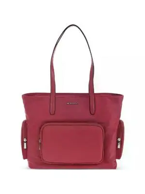 Michael Kors Logo Plaque Tote Bag - Red