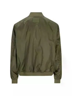 Balenciaga Off-shoulder Oversized Bomber Jacket - Green