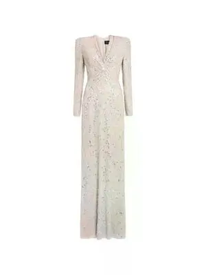 Jenny Packham Maxi Arizona Dress - Neutrals