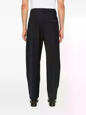 A.p.c. Pleated Straight-leg Trousers - Blue