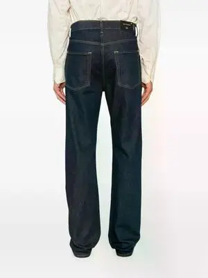 7 For All Mankind Contrast-stitch Straight-leg Jeans