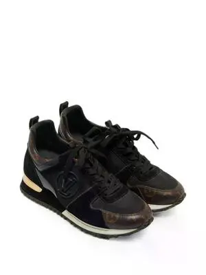 LOUIS VUITTON Run Away Monogram Sneakers - Black