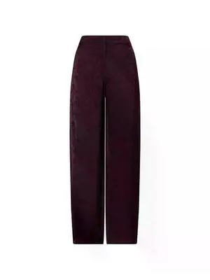 Liu Jo Balloon Trousers In Jacquard Satin - Purple