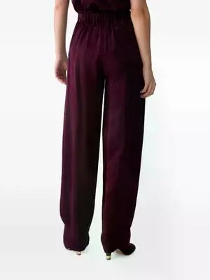 Liu Jo Balloon Trousers In Jacquard Satin