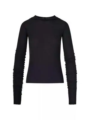 Rick Owens Ribbed Knit Hoodie