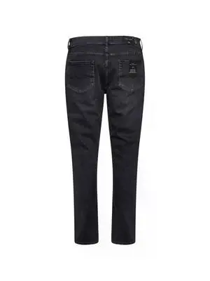 7 For All Mankind Faded Slim-fit Jeans