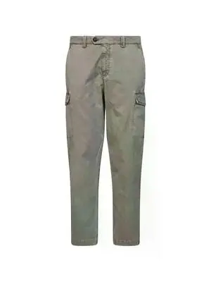 Brunello Cucinelli Garment-dyed Cotton Cargo Pants