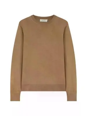 RETORI Crew-neck Long-sleeve Sweater - Brown