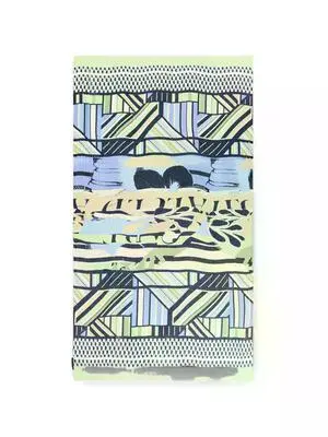 BETTY BARCLAY Abstract-print Frayed Scarf