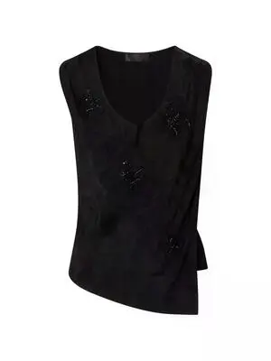 Liu Jo Sleeveless Top With Jewel Embroidery