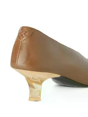 RETORI Spiral-heel Pointed-toe Pumps