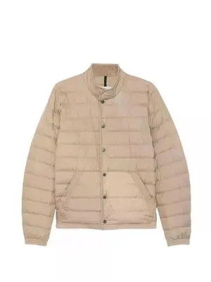 Moncler Logo-patch Quilted Jacket - Neutrals