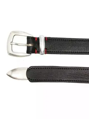 Eleventy Buckle-fastening Leather Belt