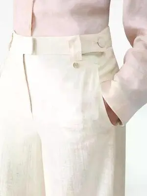 Liu Jo Flamed Viscose Wide-leg Trousers