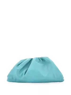 Bottega Veneta The Pouch Leather Clutch Bag - Blue