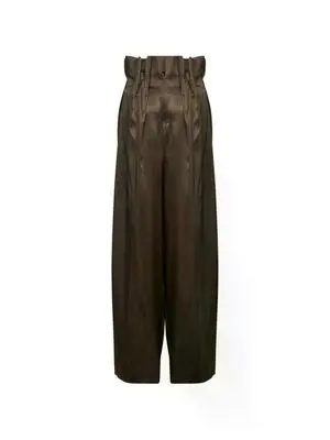Khaite Paperbag-waist Pleated Trousers
