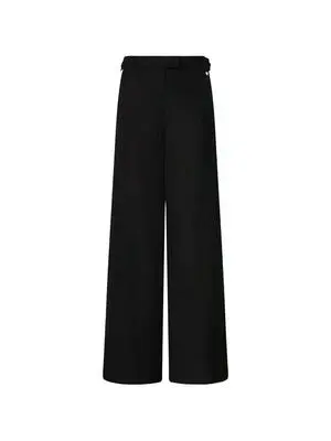 Liu Jo Flamed Viscose Trousers - Black