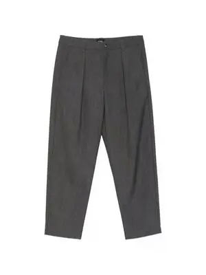 A.p.c. Pleated Straight-leg Trousers - Grey