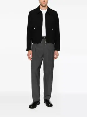 A.p.c. Pleated Straight-leg Trousers - Grey