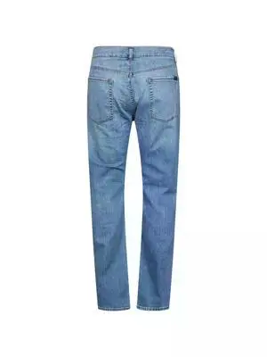 7 For All Mankind Faded Effect Whiskered Jeans