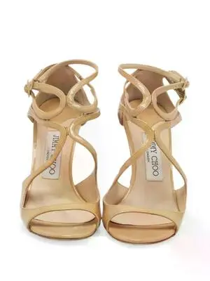 JIMMY CHOO Patent Leather Heeled Sandals