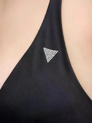 Guess Halterneck Bikini Top With Bow Detail
