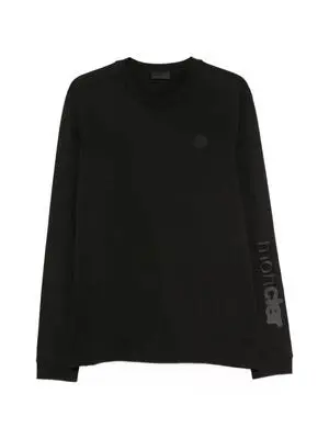 Moncler Logo-patch Long-sleeve T-shirt - Black