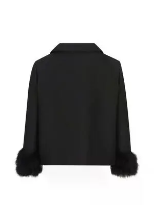 Valentino Garavani Feather Trim Jacket