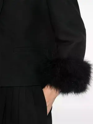 Valentino Garavani Feather Trim Jacket