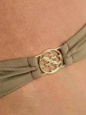 Guess Logo-plaque Ring-detail Bikini