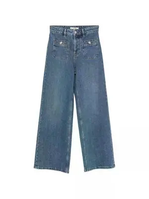 Maje Patch-pocket Straight-leg Jeans