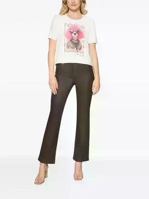 BETTY BARCLAY Graphic-print Crew-neck T-shirt - White