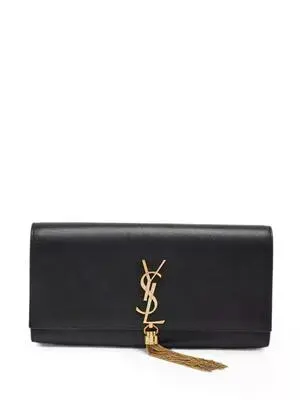 Saint Laurent 2018 Kate Tassel Clutch Bag - Black