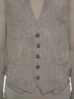ZIGGY CHEN Check-pattern Waistcoat