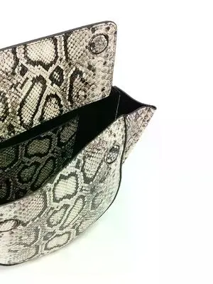 WANDLER Python Print Tote Bag