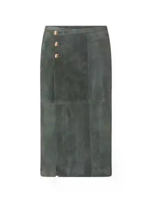 Liu Jo Long Suede Jacket - Green