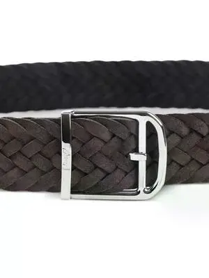 Brioni Braided Calf Leather Belt