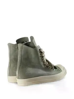 Rick Owens Jumbolace High-top Suede Sneakers