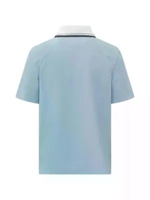 Casablanca Zip-up Piqué Polo Shirt