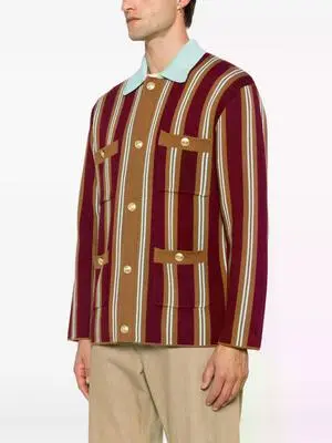 Drole De Monsieur Vertical-stripe Cardigan
