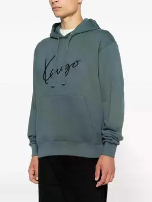 Kenzo Logo-embroidered Hoodie