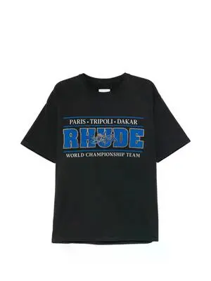 Rhude Logo-print T-shirt - Black