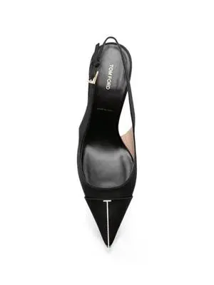 TOM FORD Crystal-embellished Slingback Pumps