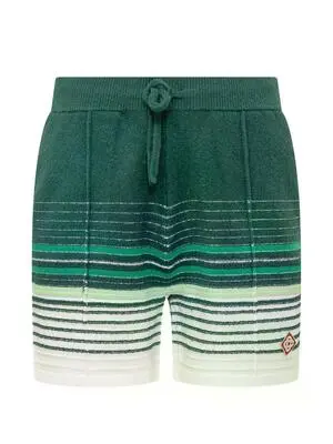 Casablanca Bouclé Striped Shorts
